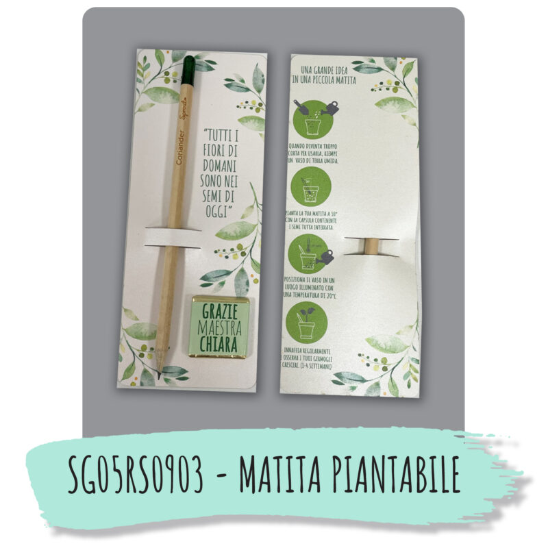 MATITA PIANTABILE CIOCCOLATINO - Sarigraf